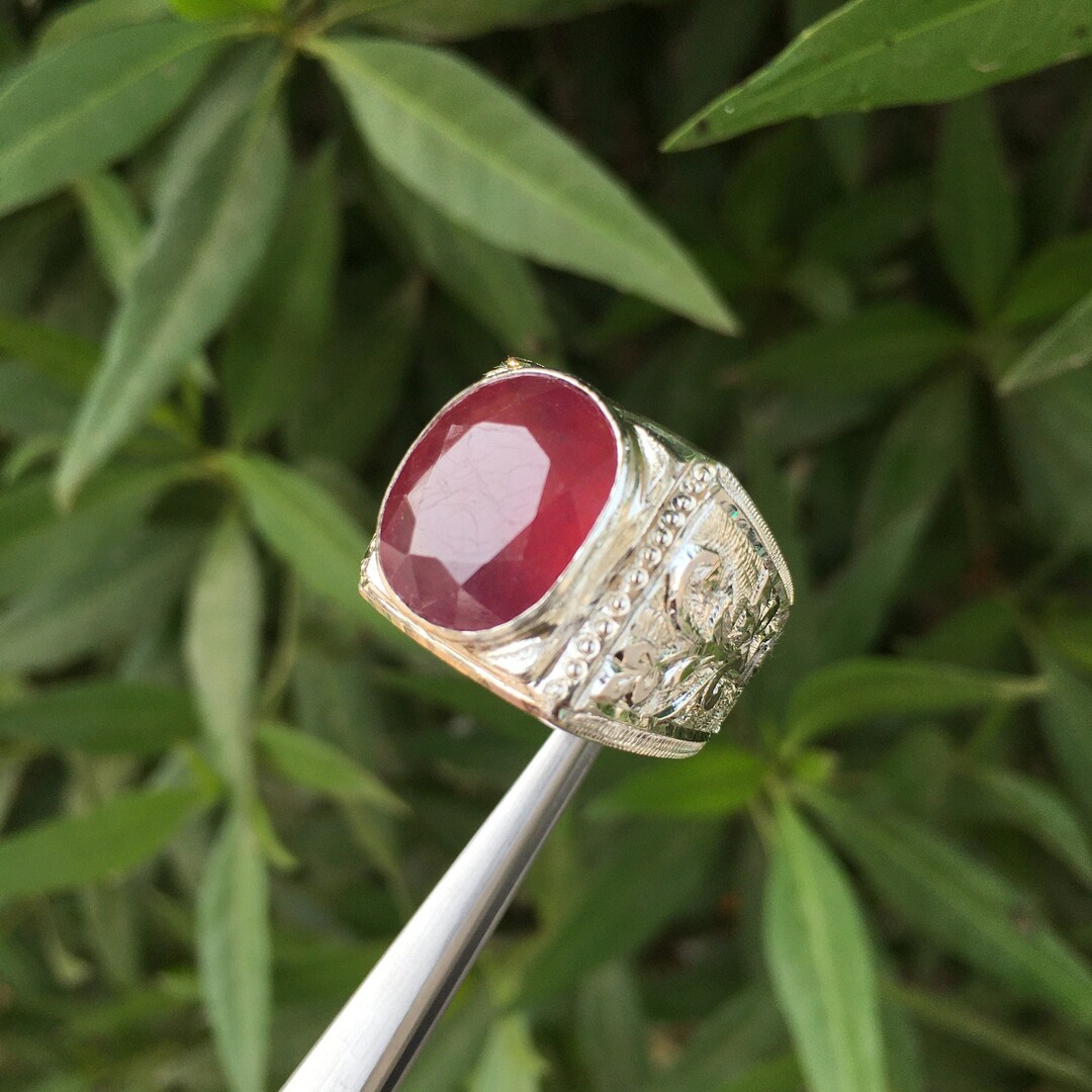Real Ruby Ring Afghanistan Original Ruby Ring Genuine Ruby Ring Ruby ...