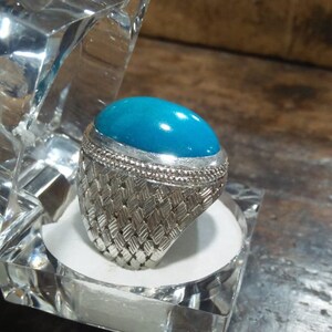 Natural Original Hussaini Feroza Ring Real Natural Neeshapuri Feroza ...