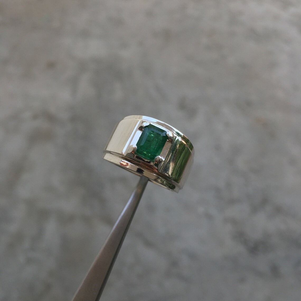 Natural Zamurd Stone Ring Swat Original Emerald Ring Real - Etsy