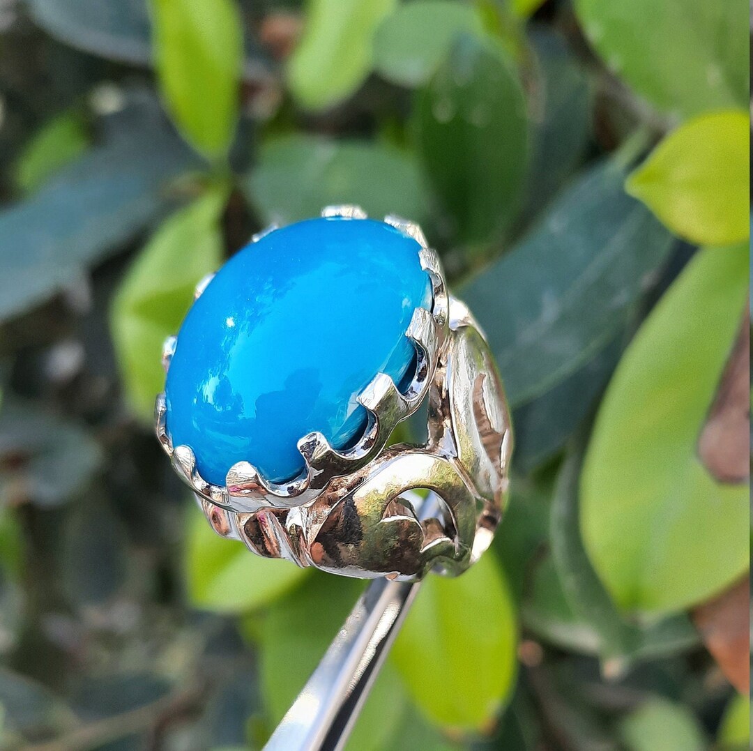 Big Neeshapuri Feroza Shia Ring Real Neeshapuri Feroza Shia Ring Real ...