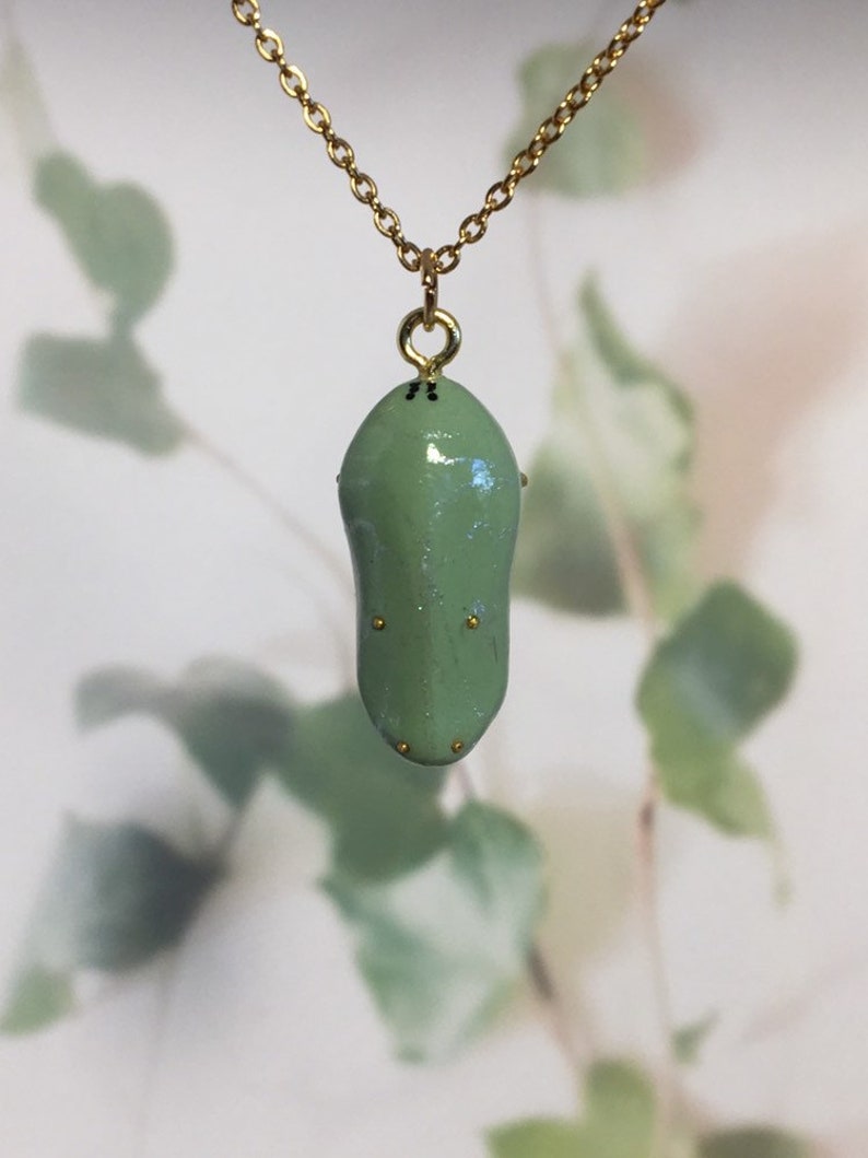 FRESH MONARCH CHRYSALIS - Handmade Monarch Butterfly Chrysalis Pendant ...