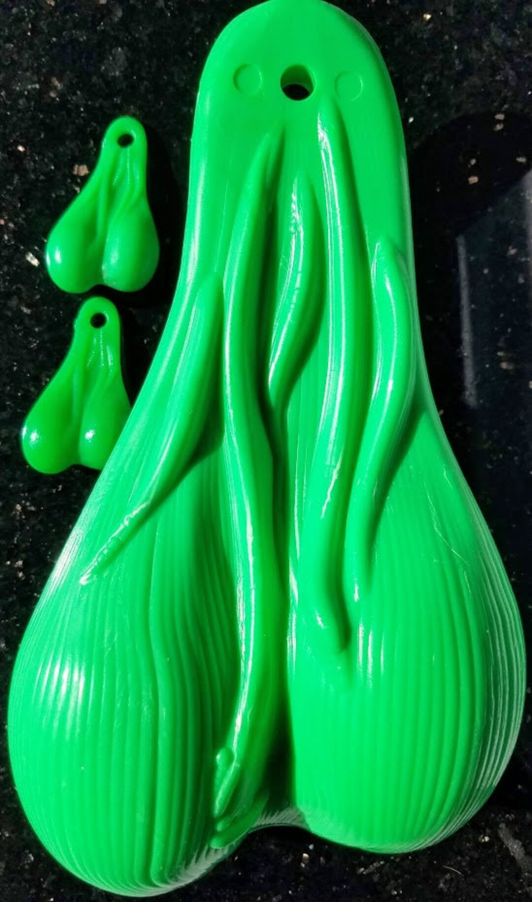 Green Combo of One 8" Truck Nuts and Two 2" Nutz Biker Bulls Balls - Etsy