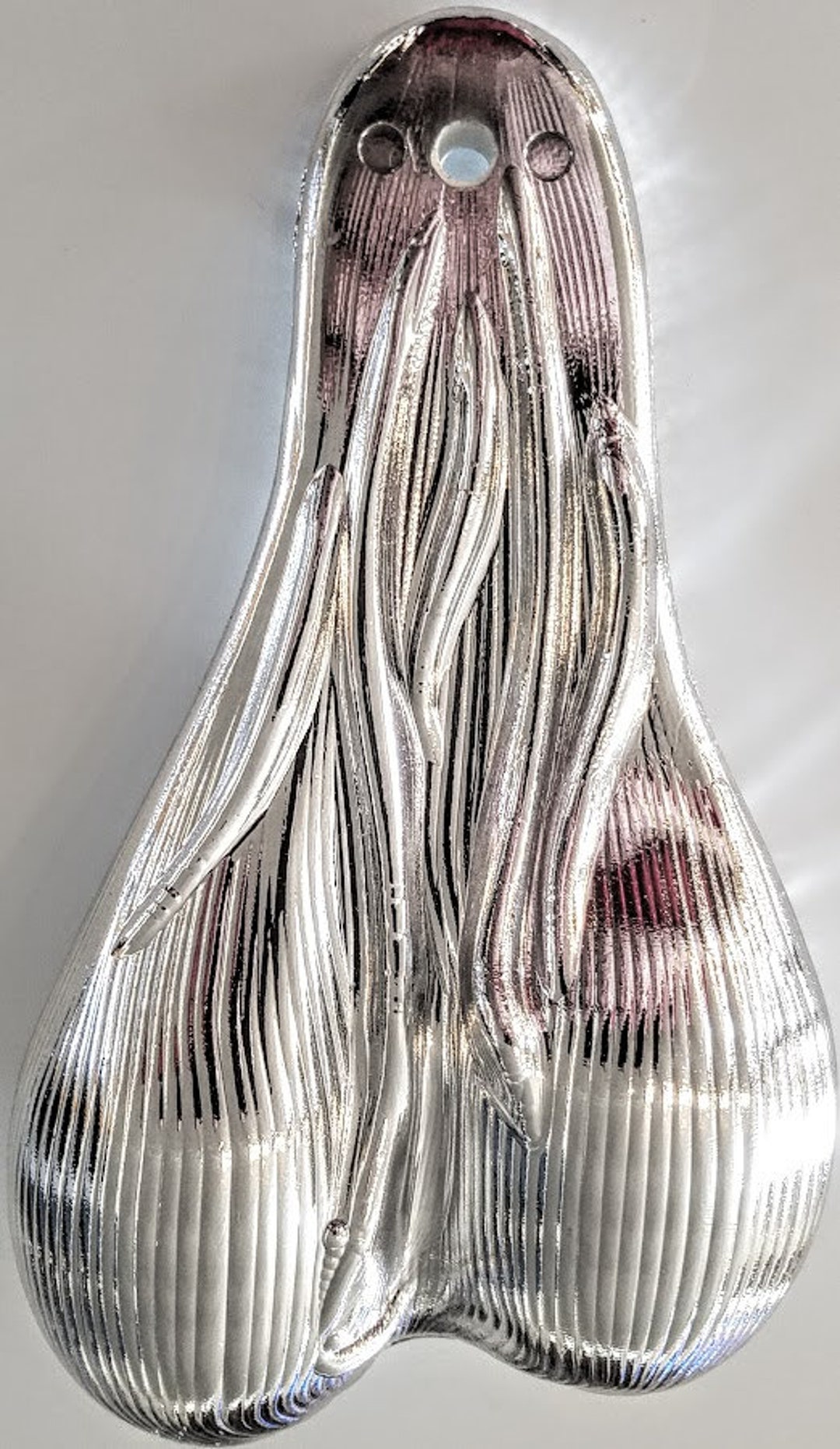 Truck Nuts 8" Tall Chromed (silver) Toned Truck Nutz With FREE Shipping ...