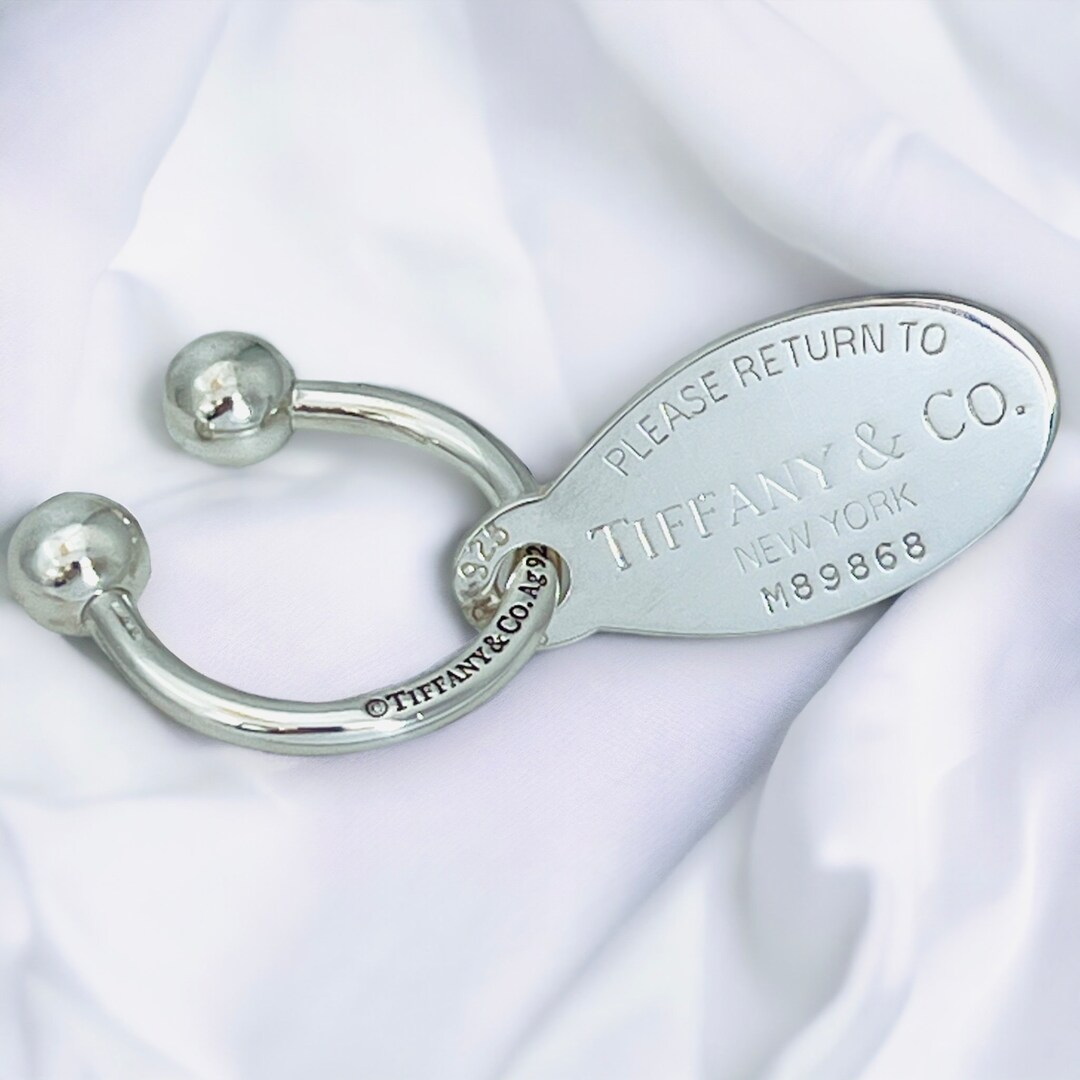 AUTHENTIC Tiffany and Co Keyring Return to Tiffany Vintage Tiffany Oval ...