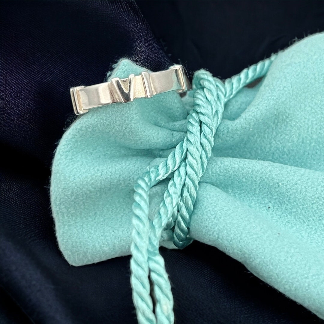 AUTHENTIC Atlas Tiffany & Co Pinky Ring Vintage Roman - Etsy