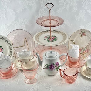 Vintage Mismatched Tea Service Complete English Tea Set - Etsy