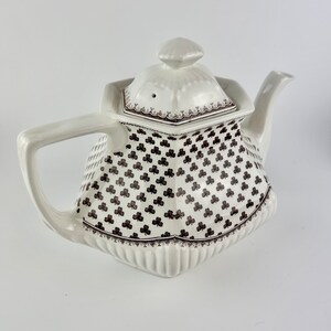 Mismatched Transferware Tea Service for 4, Brown Transferware, Complete ...