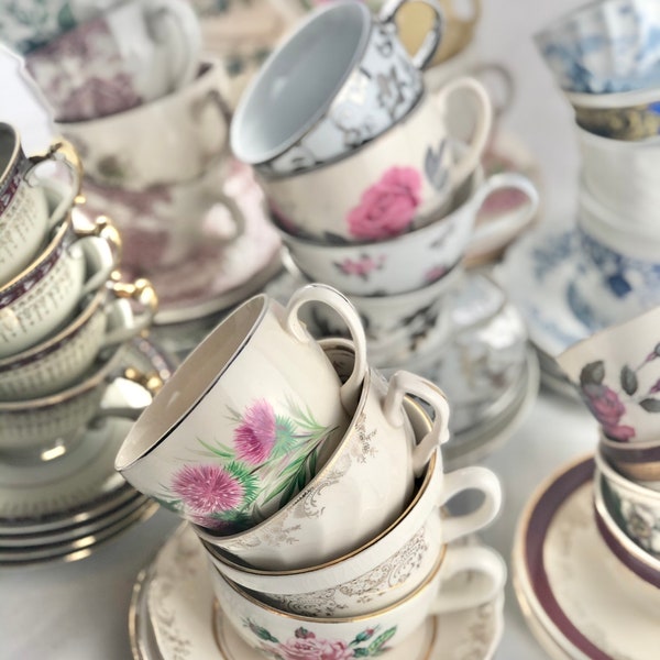 Mismatched Teacup - Etsy