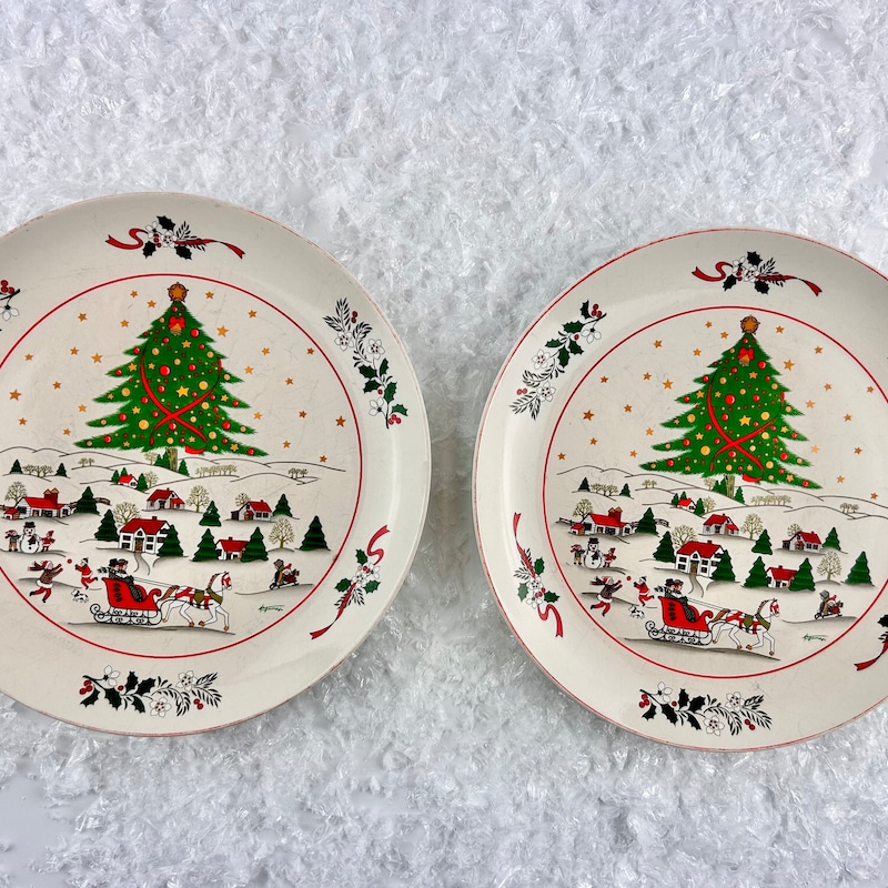 Christmas Plates - Etsy