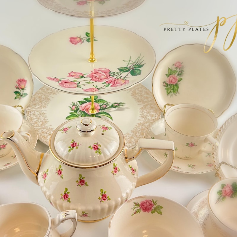 Pink Tea Set - Etsy