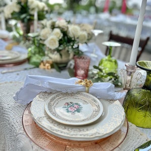 Mismatched 6 Piece Place Setting, Service for 8 Dinnerware Set, Boho ...