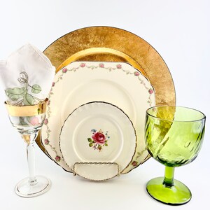 Mismatched 6 Piece Place Setting, Service for 8 Dinnerware Set, Boho ...