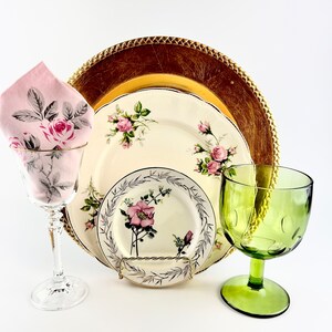 Mismatched 6 Piece Place Setting, Service for 8 Dinnerware Set, Boho ...