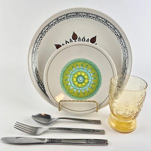 Vintage 1970s, Mismatched 6 Piece Place Setting, Service for 4 ...