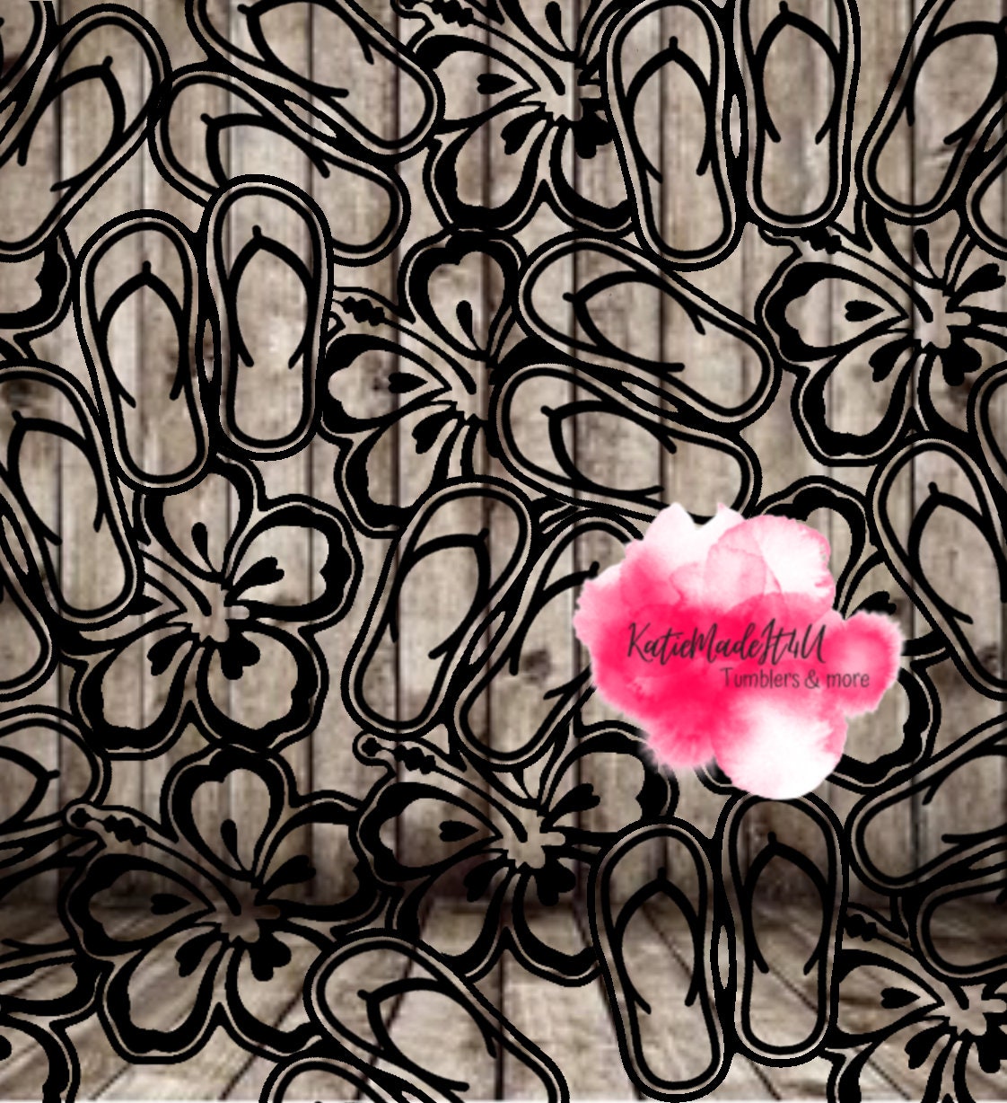 Flip Flop Png Seamless Burst Wrap - Etsy