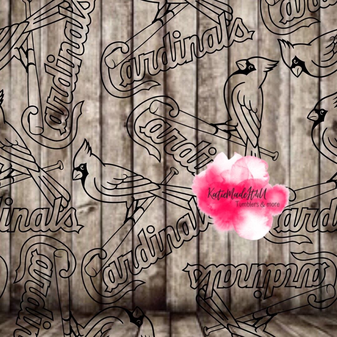 Cardinals Png Seamless Burst Wrap - Etsy