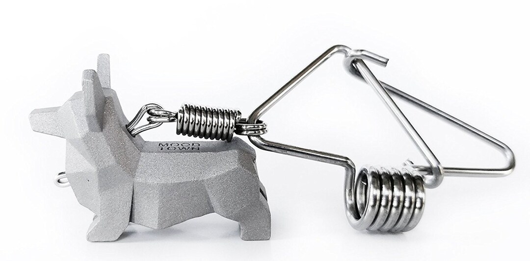 MOODTOWN Handcrafted Stainless Steel Dog Key Chain corgi Available in ...