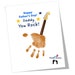 Daddy, You Rock, Guitar Handprint Art, Father's Day Gift for Dad, Gift ...