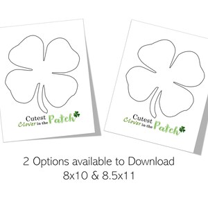 St. Patrick's Day Craft for Kids, Cutest Clover in the Patch, Clover ...