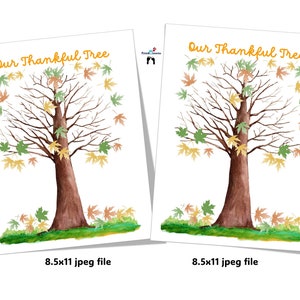 Thankful Tree, Thanksgiving Craft for Kid, Baby Toddler, Tree ...