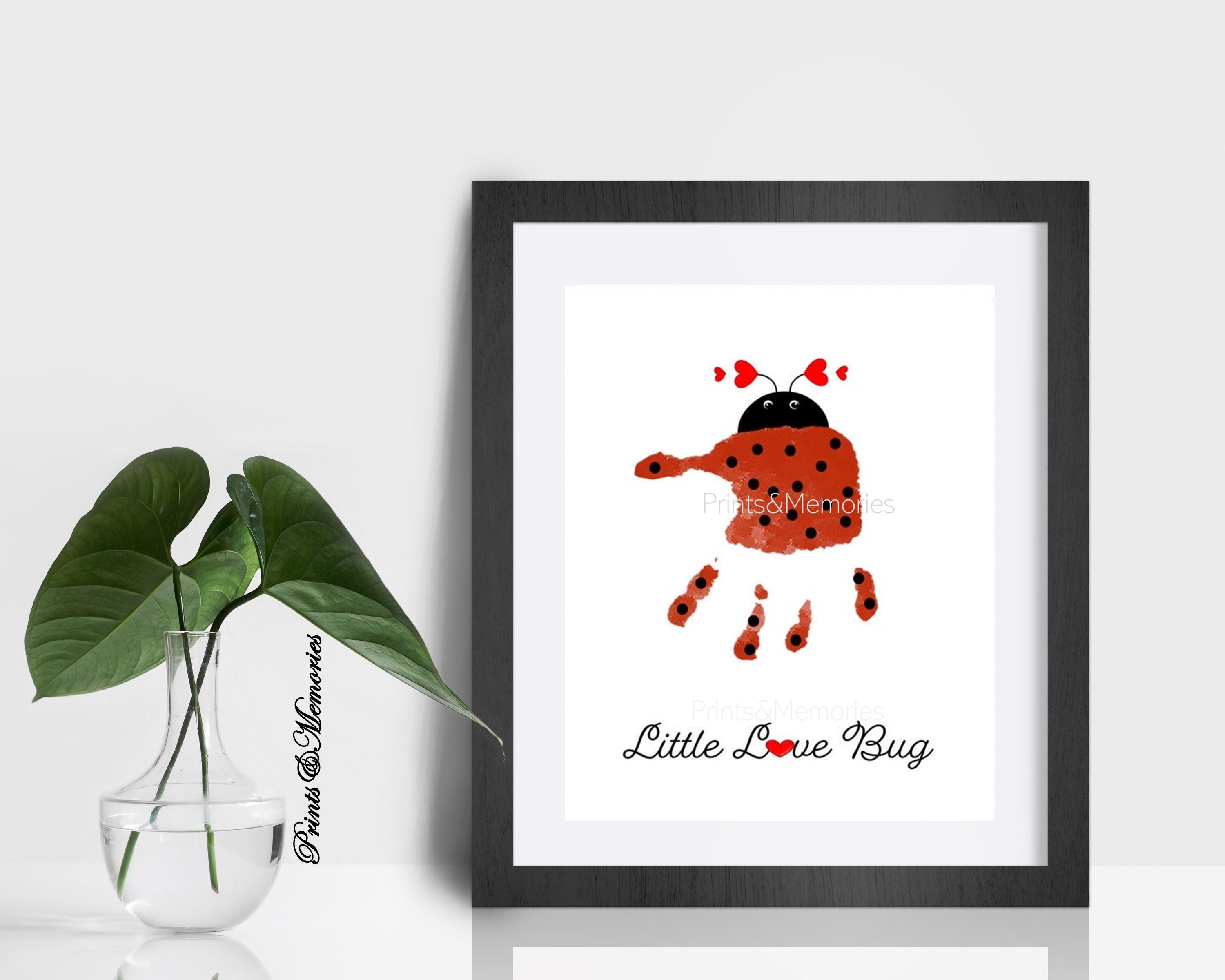 Ladybug Handprint Art: Valentine's Day Craft (digital Download) - Etsy