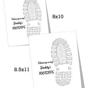 Following in My Daddy's Footsteps, Father's Day/birthday Gift for Dad ...