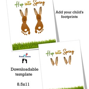 Hop Into Spring, Bunny Art, Spring Craft for Kid, Preschool Activity ...