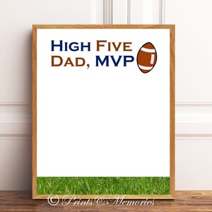 High Five Dad MVP Sports Dad Printable Father's Day - Etsy