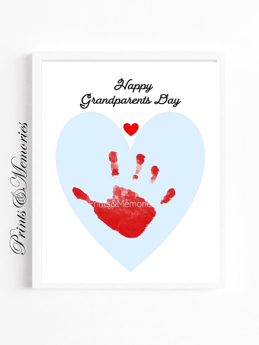 Grandparents Day Handprint Art: DIY Craft Gift (printable Digital File ...