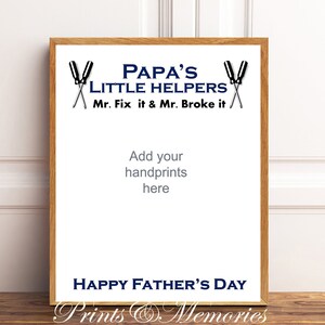 Grandpa's/papa's Little Helper/helpers, 2 Versions Available, Father's ...