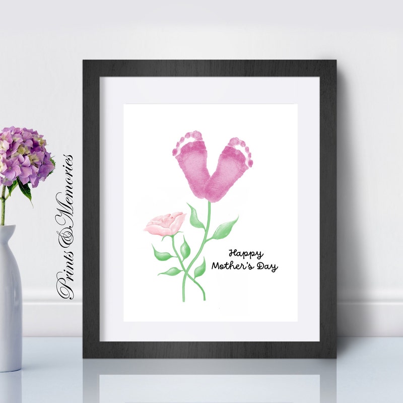 Footprint Flower - Etsy