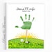 Golf Footprint Handprint Art, Have a Tee-rrific Father's Day, Gift for ...