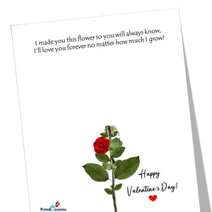 Valentines Handprint Poem, Roses Handprint, Valentine's Day Craft for ...