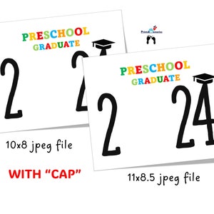 Preschool Graduation Sign, Handprint Art Keepsake, Graduation Keepsake ...