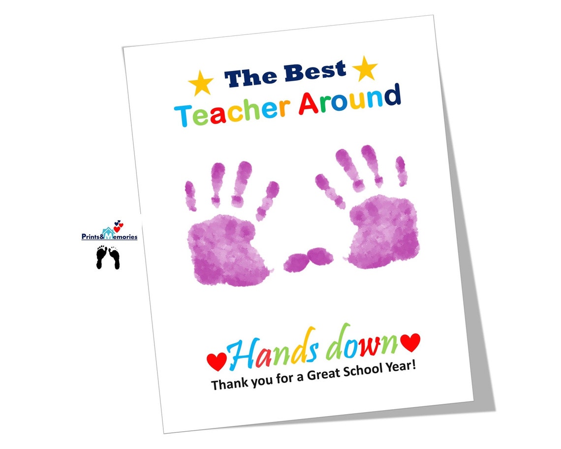 The Best Teacher Around Hands Down End of School Year Gift - Etsy