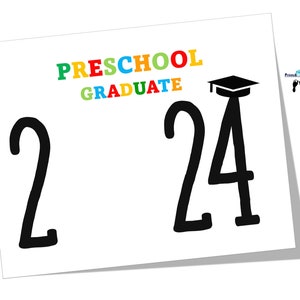 Preschool Graduation Sign, Handprint Art Keepsake, Graduation Keepsake ...