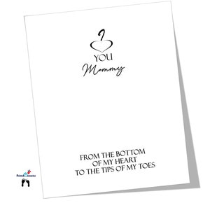 I Love You Mommy, Tips and Toes Template, Footprint Art, Baby Infant ...