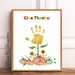 Thanksgiving Handprint Art: Sunflower Craft, DIY Card (digital Download ...