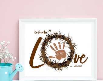 John 15:13 Easter Craft for Kids Christian Focus Activity - Etsy