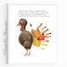 Thanksgiving Handprint Craft – Turkey Poem Printable Art, Kids ...