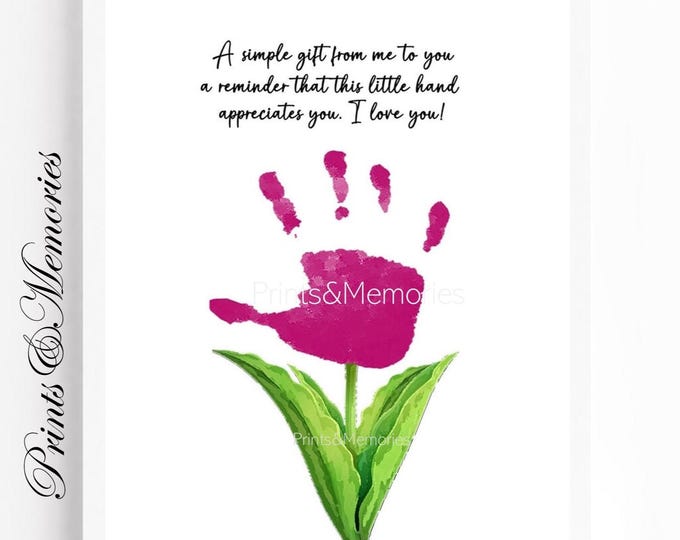 Mother's Day Craft for Kids, Dandelion Fingerprint Art, Mom Gift, I/we ...