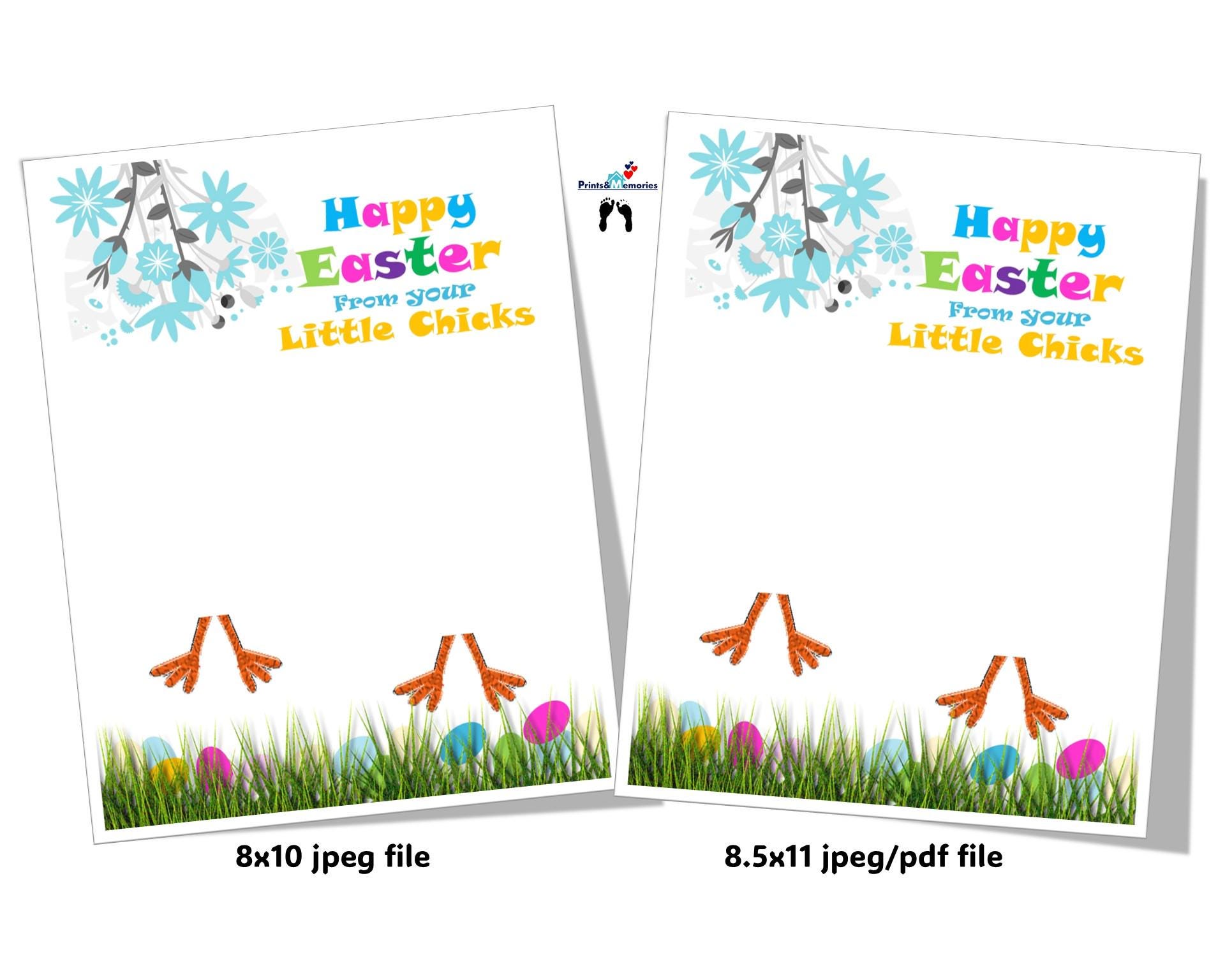 Little Chicks Handprint Easter Art: DIY Craft (digital File) - Etsy