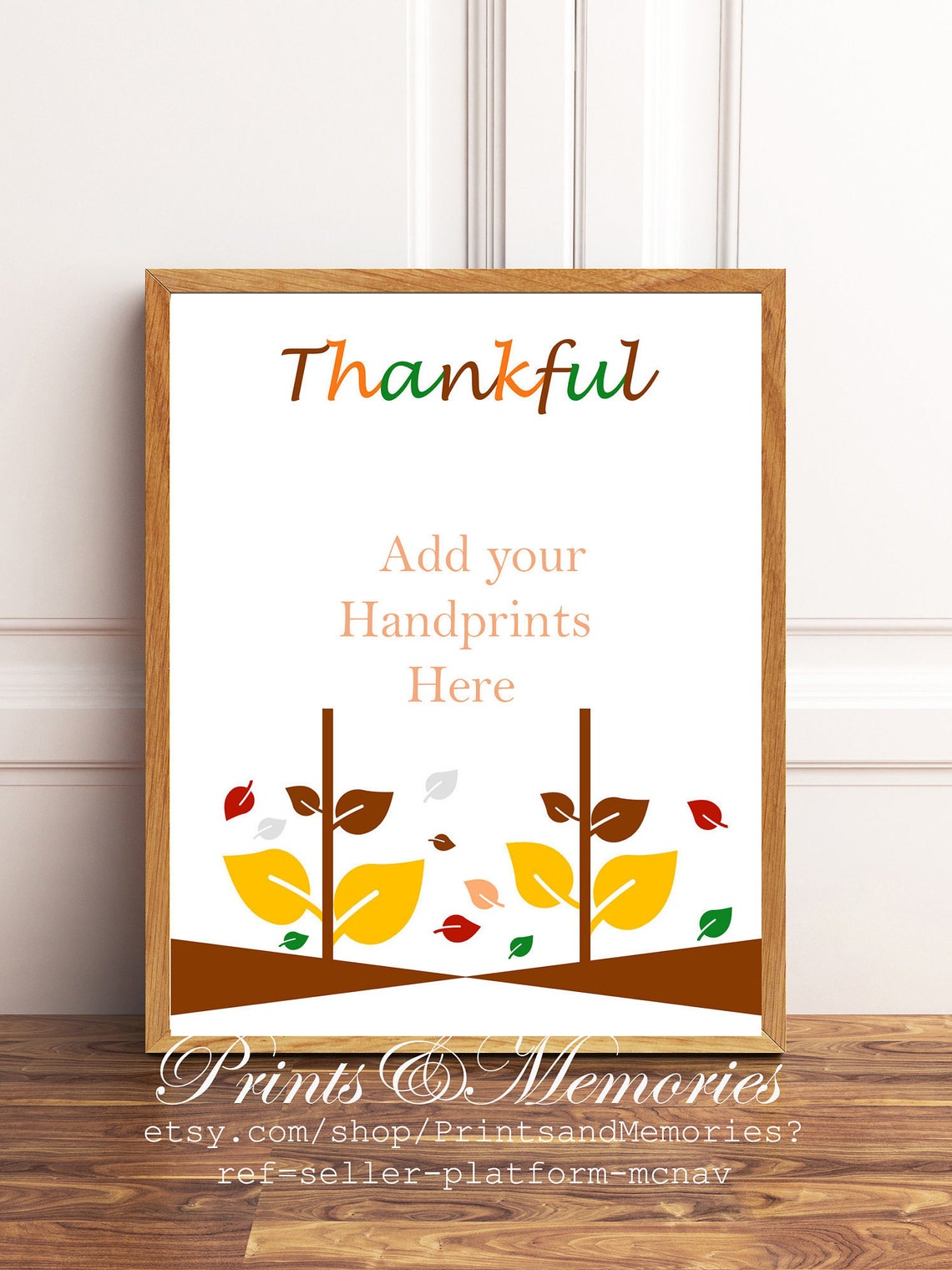 Thankful Flower Handprint Thanksgiving Craft for Kids Gift - Etsy