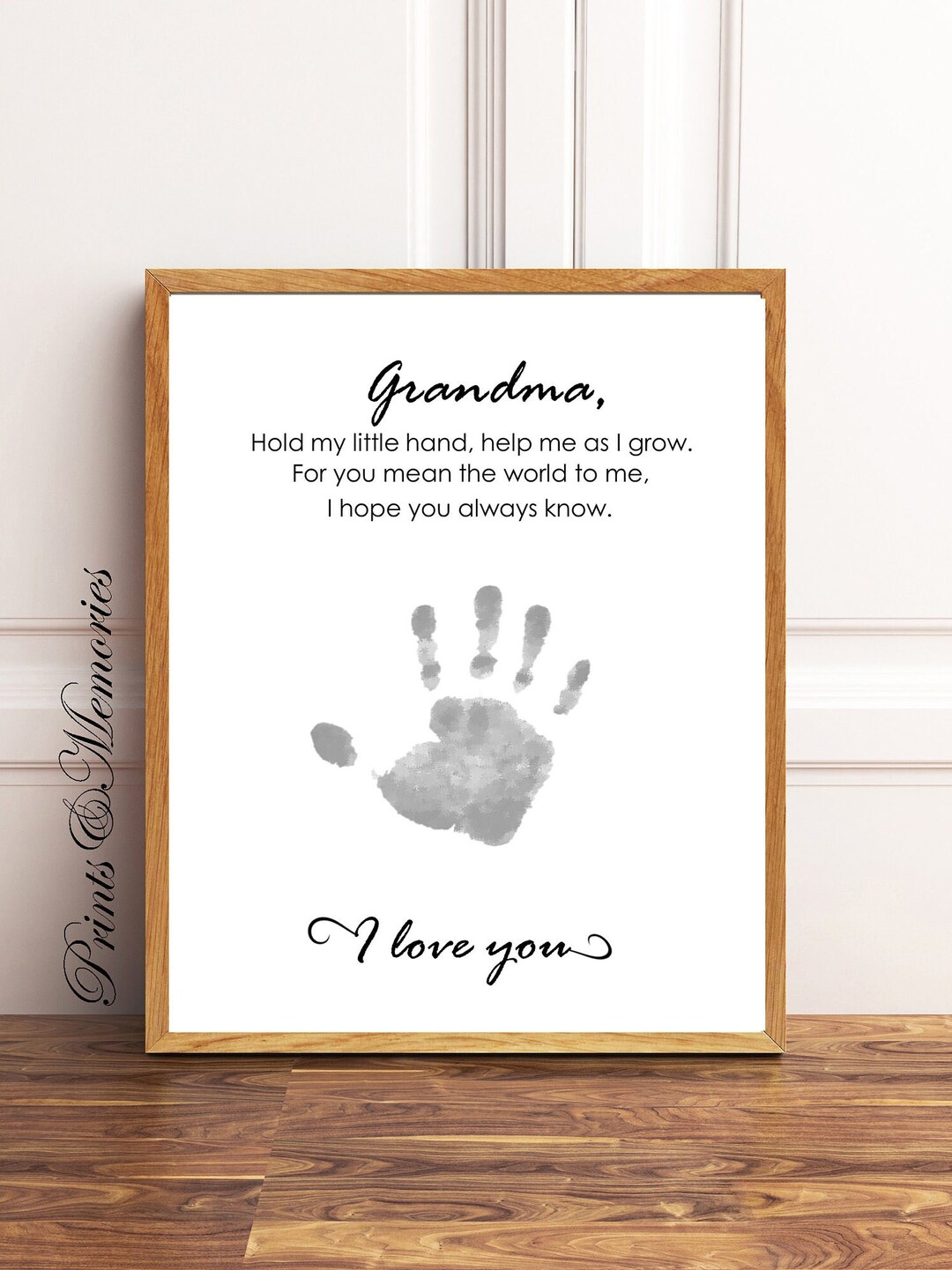 Grandma Handprint Poem, Mother's Day Craft for Baby Toddler Kid ...