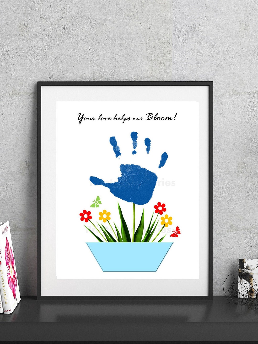 Flower Handprint Art: Mother's Day DIY Craft (digital Download) - Etsy
