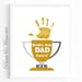 World's Best Dad, Trophy Handprint Art, Father's Day Craft, Number One ...