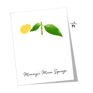 Mommy's Main Squeeze, Lemon Handprint Art, Gift for Mommy, Mother's Day ...