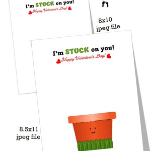 Cactus Handprint Art, I'm Stuck on You Valentines Cactus Handprint ...