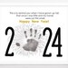 New Year Handprint Poem, New Year 2024 Handprint Craft, Printable ...