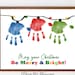Christmas Handprint Art, May Your Christmas Be Merry and Bright, Light ...